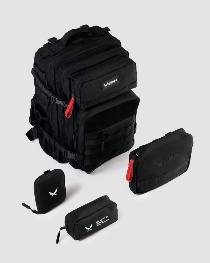 Tactical 45L Backpack V3- Black, Carry on Suitable, Rain Cover ...